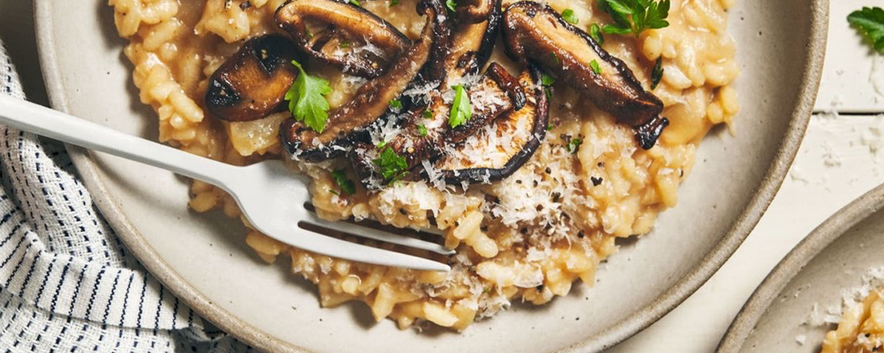 Receita de risoto de cogumelo shitake - Blog - Fungo de Quintal